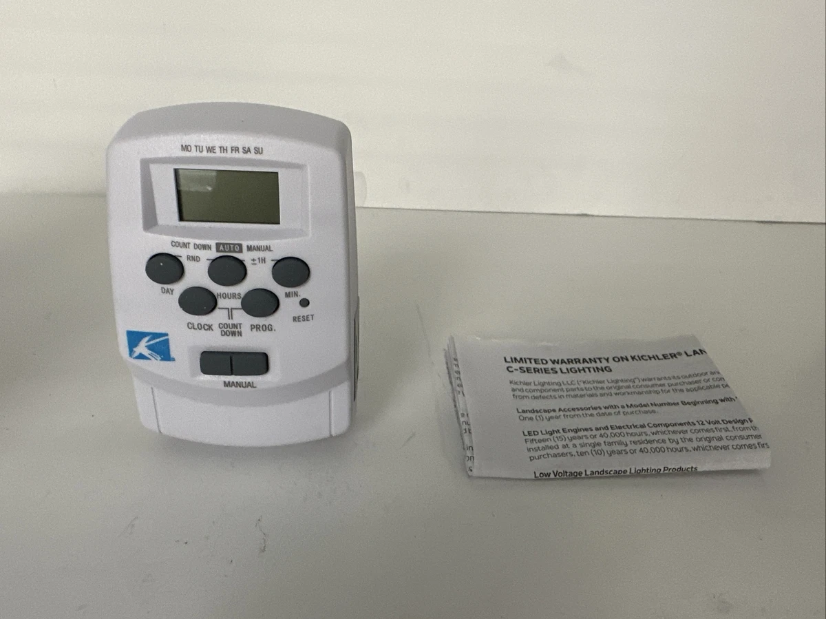 Kichler Landscape Lighting Timer Manual | Shelly Lighting