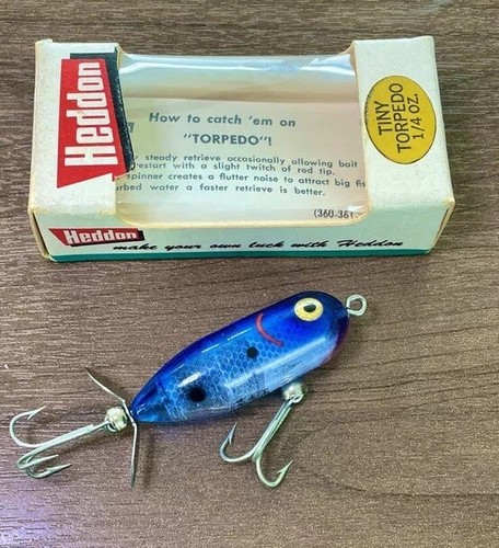 LBLS Light Blue Scale 1970 Heddon Tiny Torpedo Not A Catalog Color Mint ...