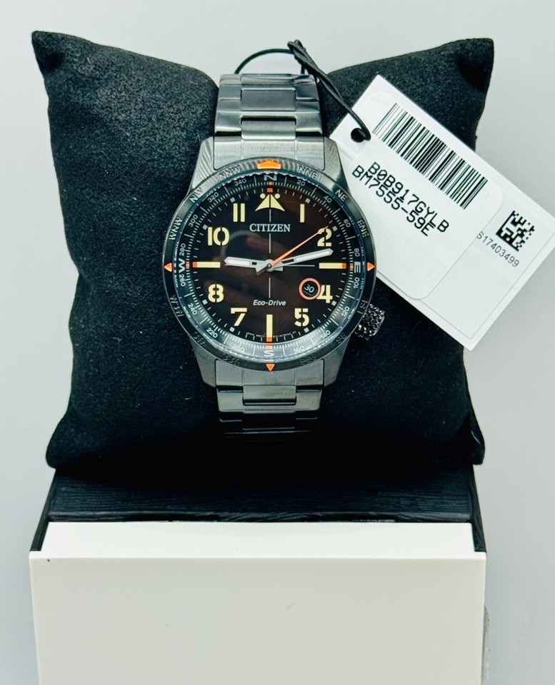 NEW Citizen Men's Eco-Drive Weekender Avion Field Black Watch - BM7555 ...