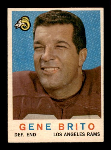 1959 Topps #2 Gene Brito VGEX LA Rams 540289 | eBay