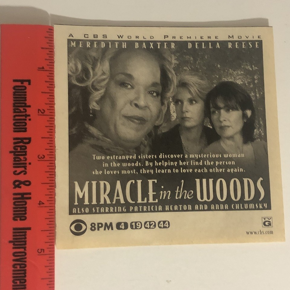 Miracle In The Woods Print Ad Advertisement Della Reese Meredith Baxter ...