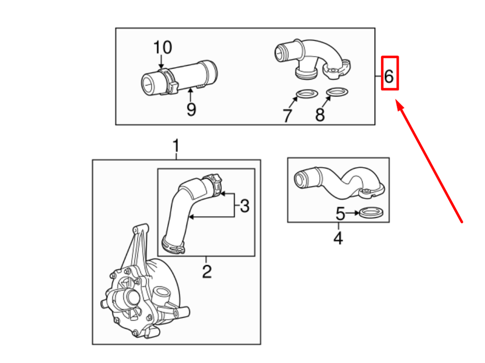 Ensemble de tuyau d'eau JAGUAR XJ X350 AJ87945 NEUF ORIGINE | eBay
