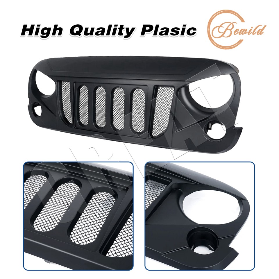 Front Transformer Grille For 2007-2018 Jeep Wrangler JK JKU Accessories ...