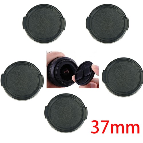 5pc 37mm Snap on Front Cap Fit For Nikon Fuji Olympus Sony Lens DSLR ...