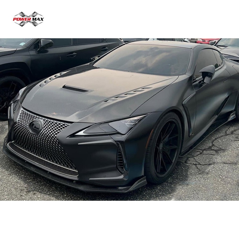 Fit For Lexus LC500 LC500h Carbon Fiber Body Kit Front Lip Side Skirts ...