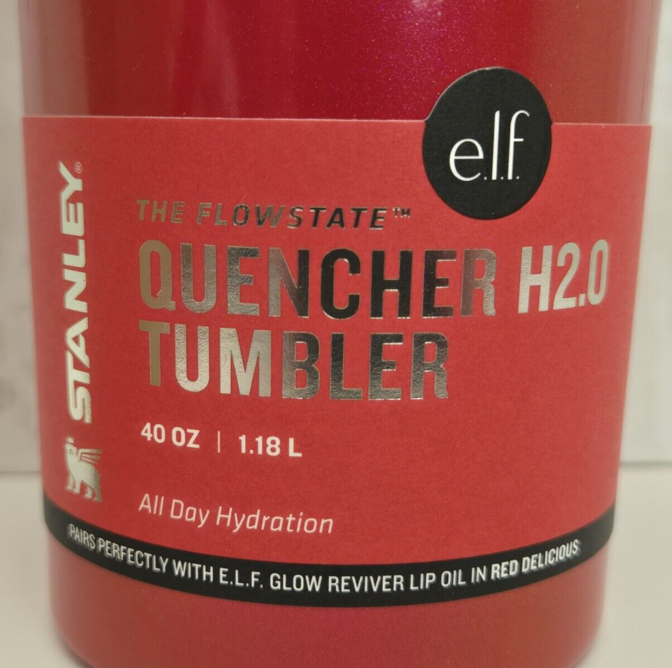 Stanley/Elf Collab Red Delicious 40oz Tumbler +Lip Oil +Keychain ...