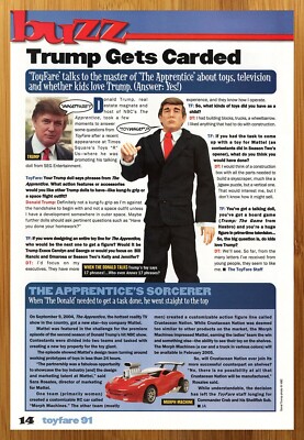 2005 Donald Trump Interview Vintage Print Ad/Poster Talking Doll Figure ...