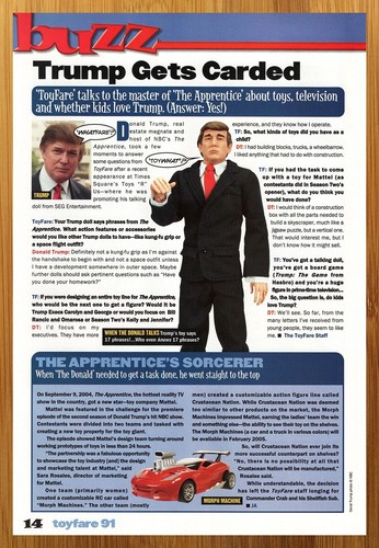 2005 Donald Trump Interview Vintage Print Ad/Poster Talking Doll Figure ...