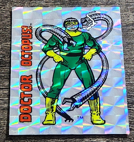 Dr DOCTOR OCTOPUS Prism Vending Machine Sticker Marvel Comics 1980s ...