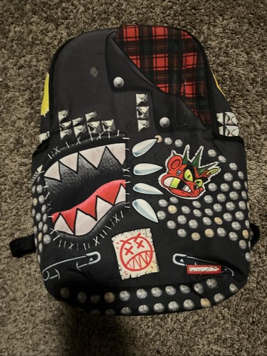 Sprayground Quilted Faux Leather Ghost Shadow Backpack | eBay