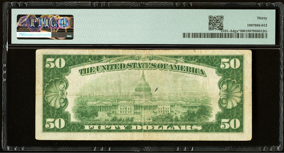 1 of 2 KNOWN = TOP POP 1928A $50 BOSTON STAR note (( Finest Known ...