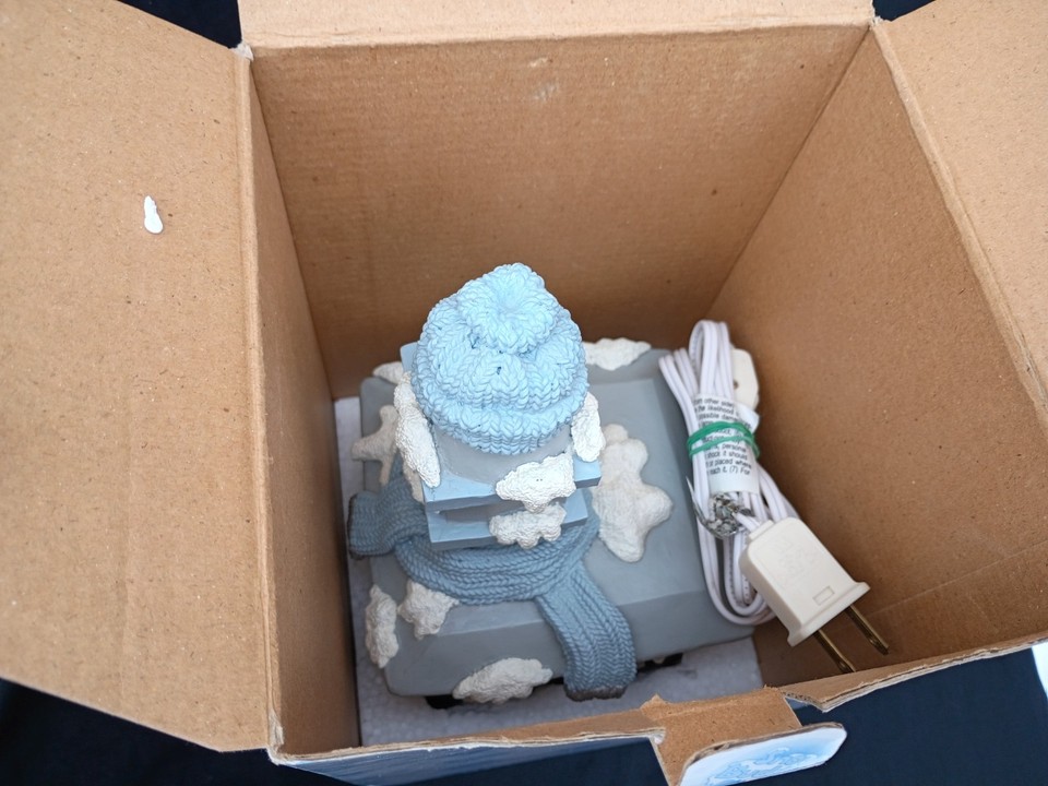 Vtg Encore Snow Buddies Snowville Town Hall Building w Box RARE | eBay