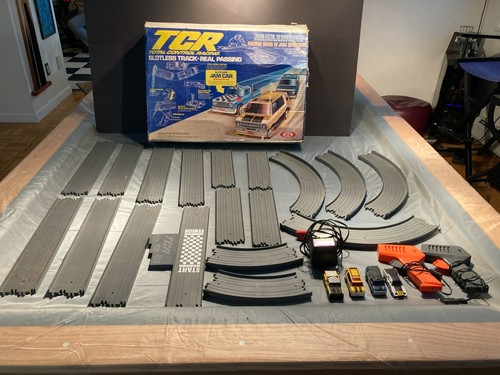 Ideal Toy Corp TCR Jam Van Slotless Track Racing Set Original Box Does ...