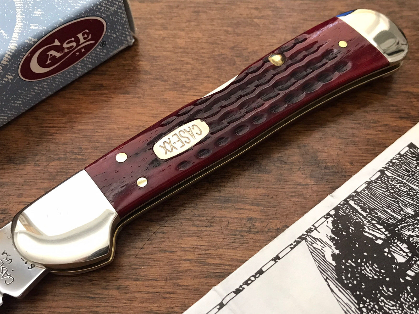 VTG Case XX 61549L SS Folding Pocket Knife Bone Handle | eBay