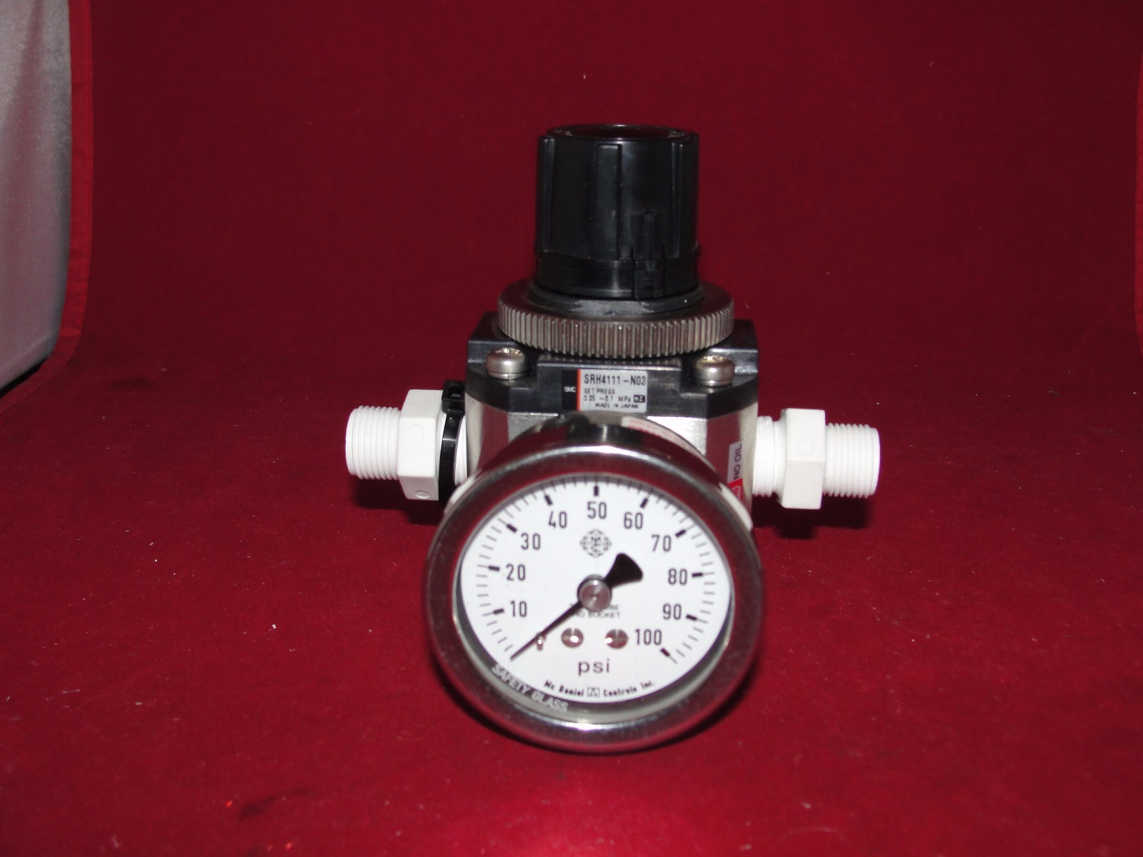 SMC SRH4111-N03 Stainless Steel Regulator With Gauge NEW Old Stock | eBay