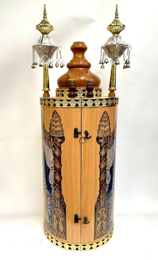 Torah case used Sefer Torah scroll case cover Israeli wood Gift Judaica ...