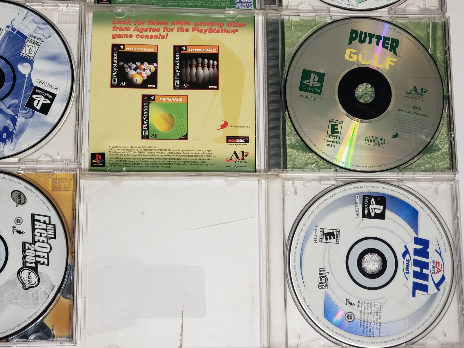 Ps1 GameLot PlayStationOne Tested.PGA Tour98, Putter Golf, Fox Sports ...