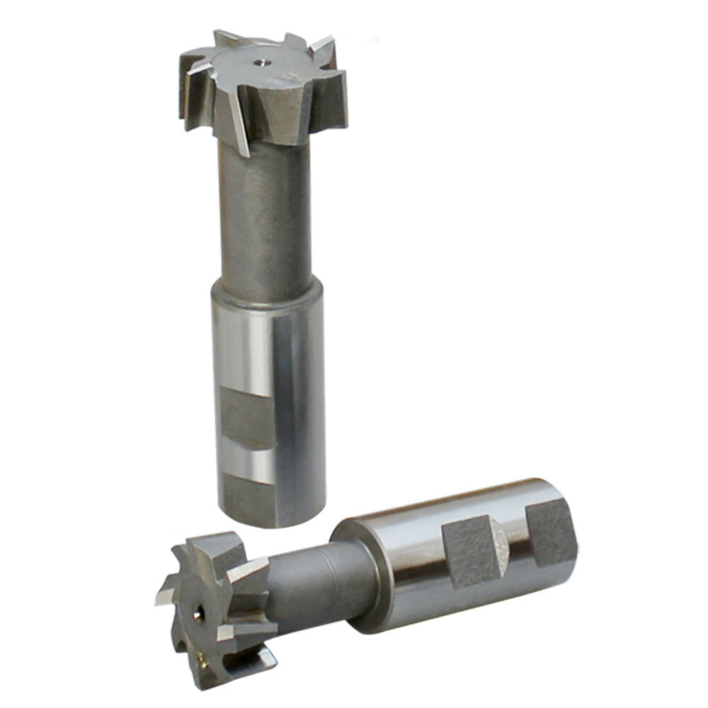 6 PCS Heavy Duty HSS T-Slot Cutter 1/4''-3/4'' Staggered Tooth Milling ...