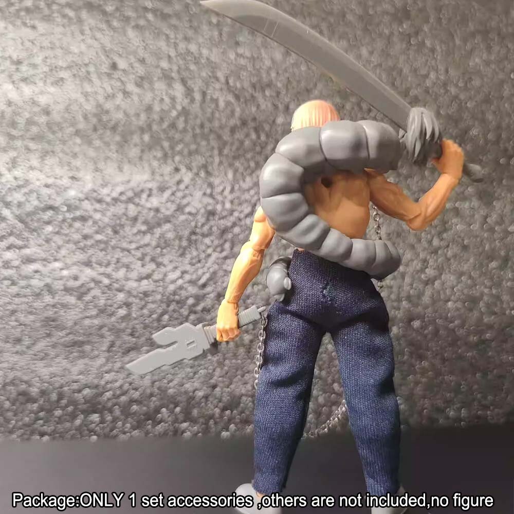 Unpainted 1/18 Fushiguro Toji Head Sculpt Sword Shoes Accessory For 3. ...