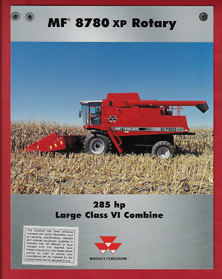 MASSEY FERGUSON MF8780 XP LARGE CLASS V1 COMBINE 4 PAGE BROCHURE | eBay