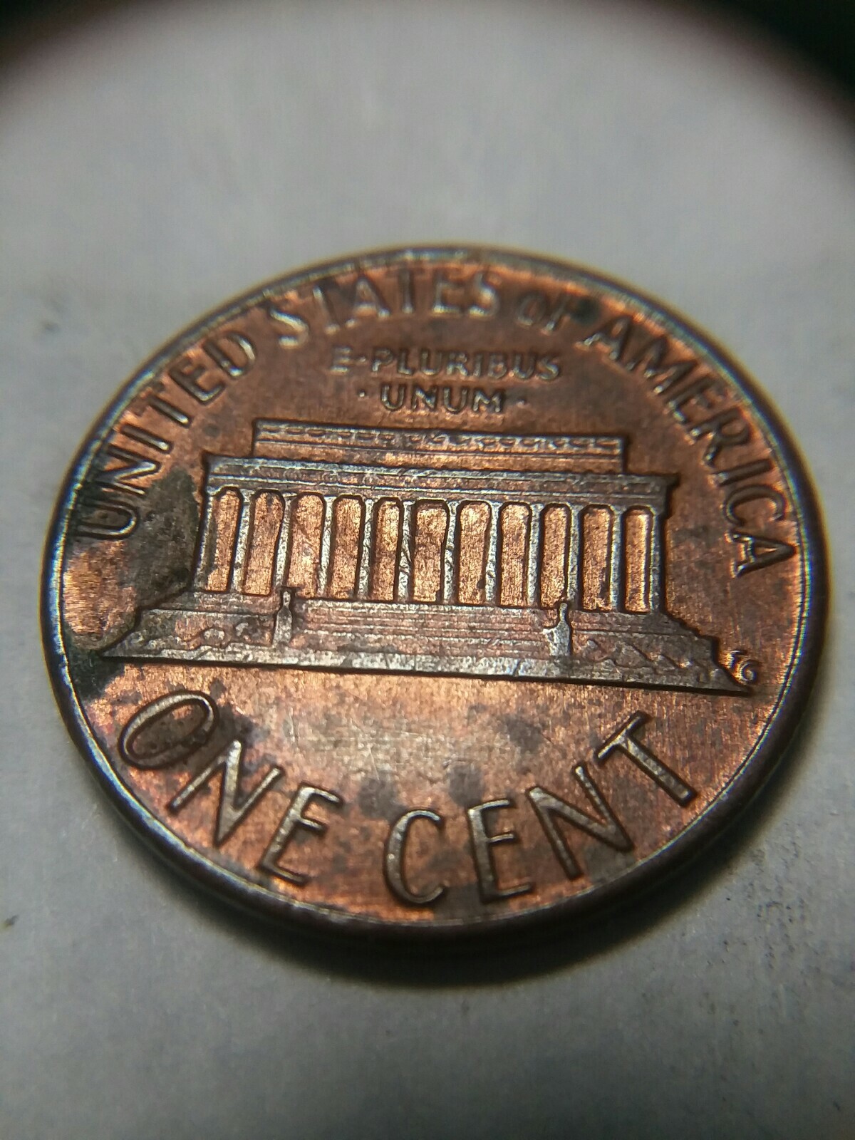 1983 p Lincoln Memorial Cent die clash feeder finger error coin | eBay