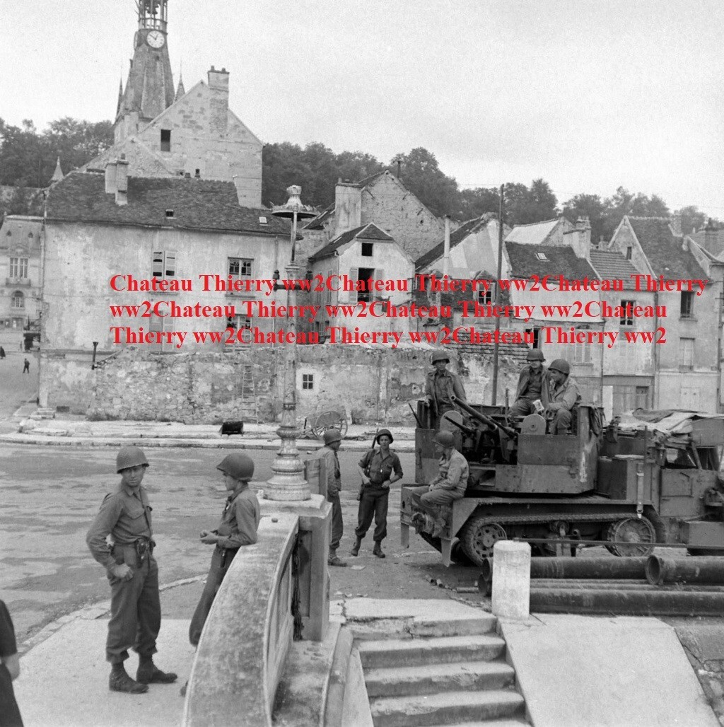 US ww2 Photo Chateau Thierry Aisne Reims Meaux para Utah Omaha veste ...