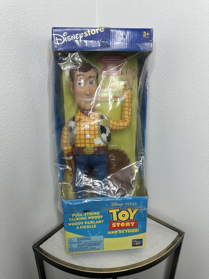 Disney Pixar Thinkway Toy Story Woody 15-inch Pull String Doll Vintage ...