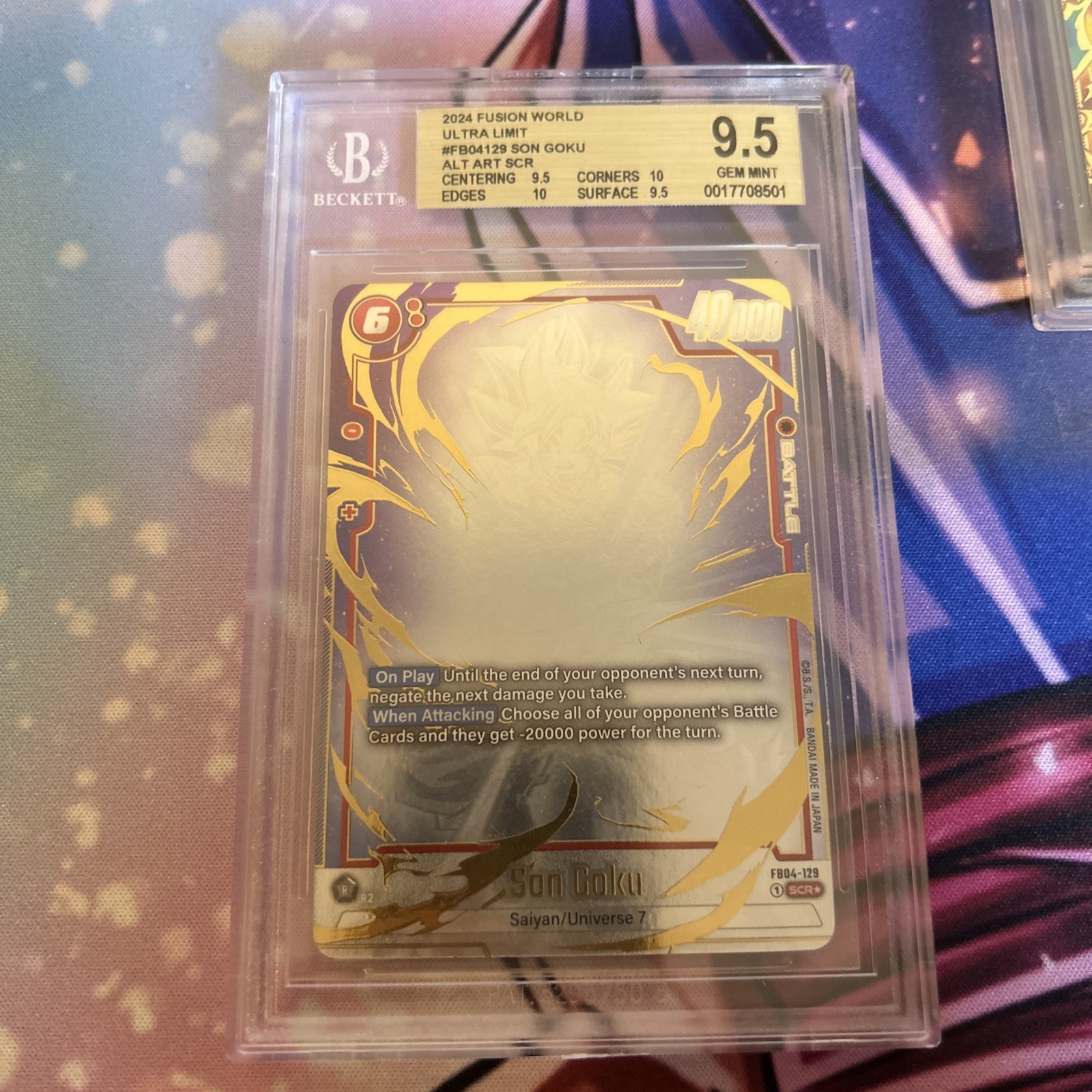 BGS 9.5 Son Goku FB04-129 SCR Alt English Ultra Limit Dragon Ball ...