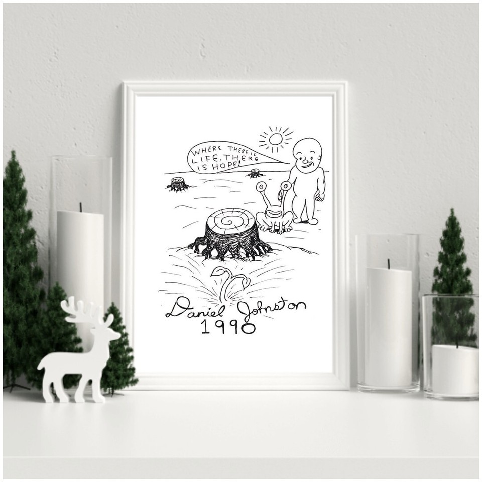 Daniel Johnston Music Art Print Poster Where There Is Life There Is ...