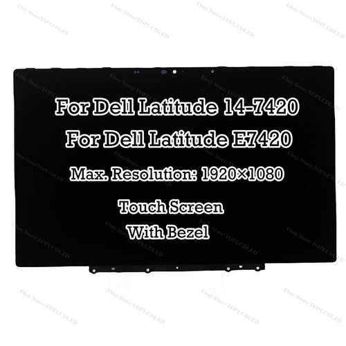 14" Dell Latitude E7420 2-in-1 FHD LCD LED Touch Screen Digitizer ...