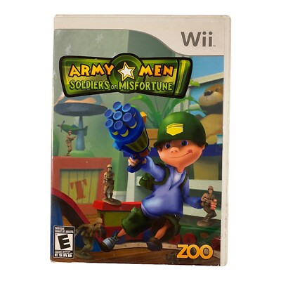 Army Men Soldiers of Misfortune (Nintendo Wii, 2008) Complete & Tested ...