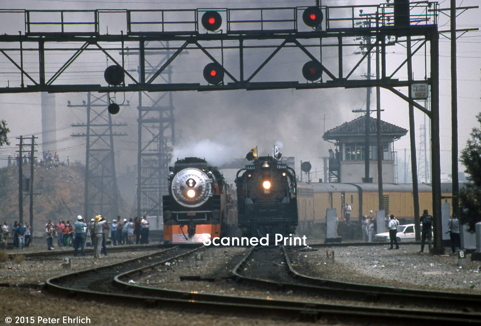 Original Photograph: SP 4449, UP 8444 arr Los Angeles LAUPT, 13 x 19 | eBay