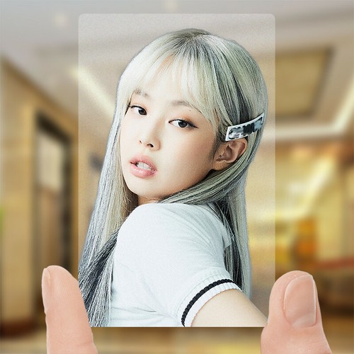 Kpop BP Bpink The Album Clear Plastic Photo Cards Rose Lisa Self Made ...