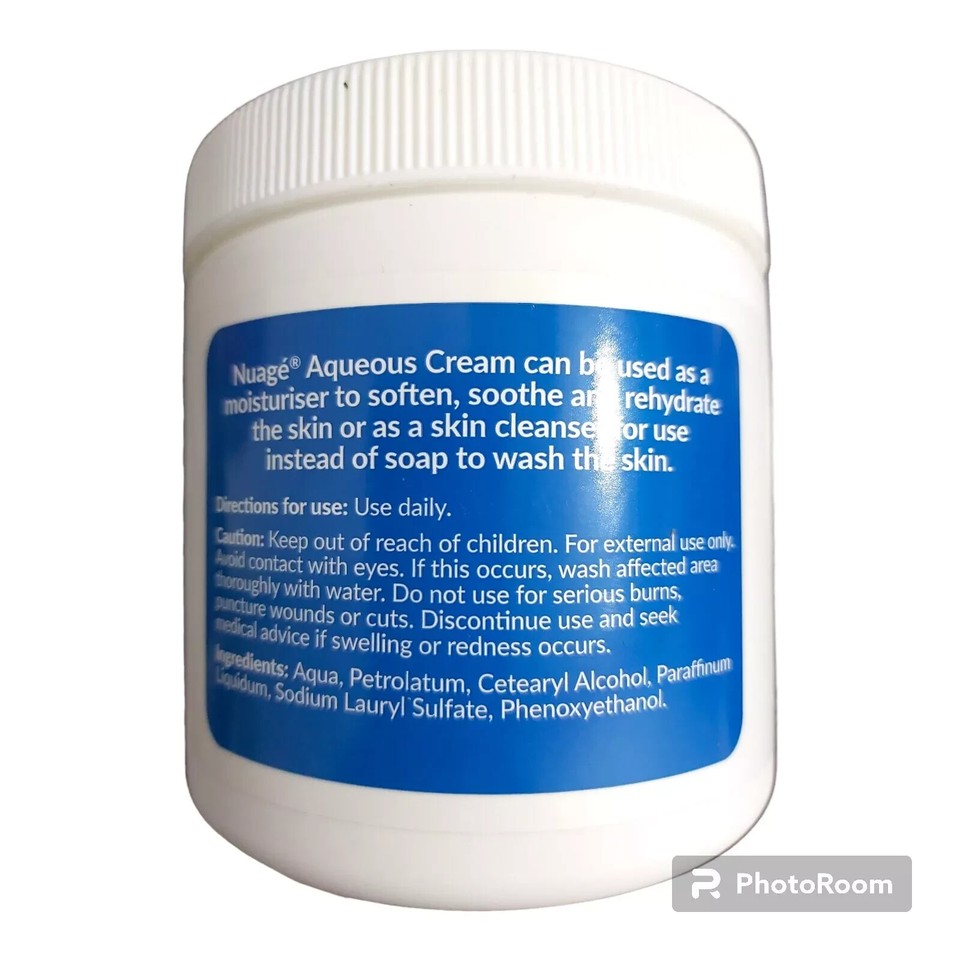 3 x NUAGE AQUEOUS MOISTURISING CREAM 500ML RELIEF OF DRY DRY SKIN ...