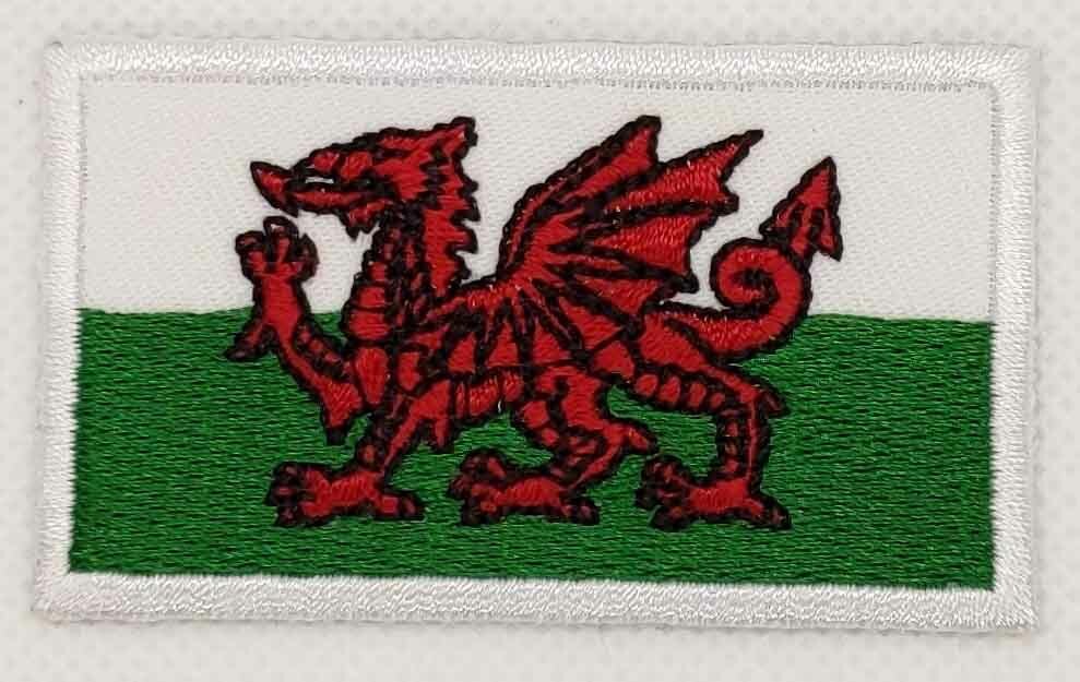 Wales Flag Patch Embroidered Iron On Applique Welsh Cymru | eBay
