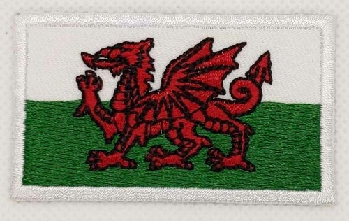 Wales Flag Patch Embroidered Iron On Applique Welsh Cymru 698113115546 ...