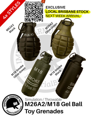 Toy Grenade M26A2 Frag & M18 Smoke - Stocked in Brisbane 🚚7 day FREE ...