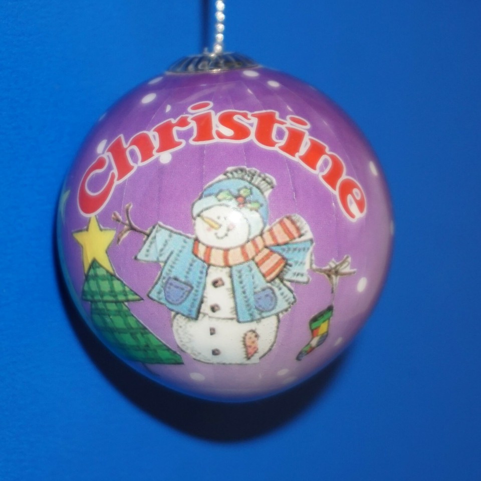 Christmas Ornament Ball Personalized The Name People Many Colors Pick ...