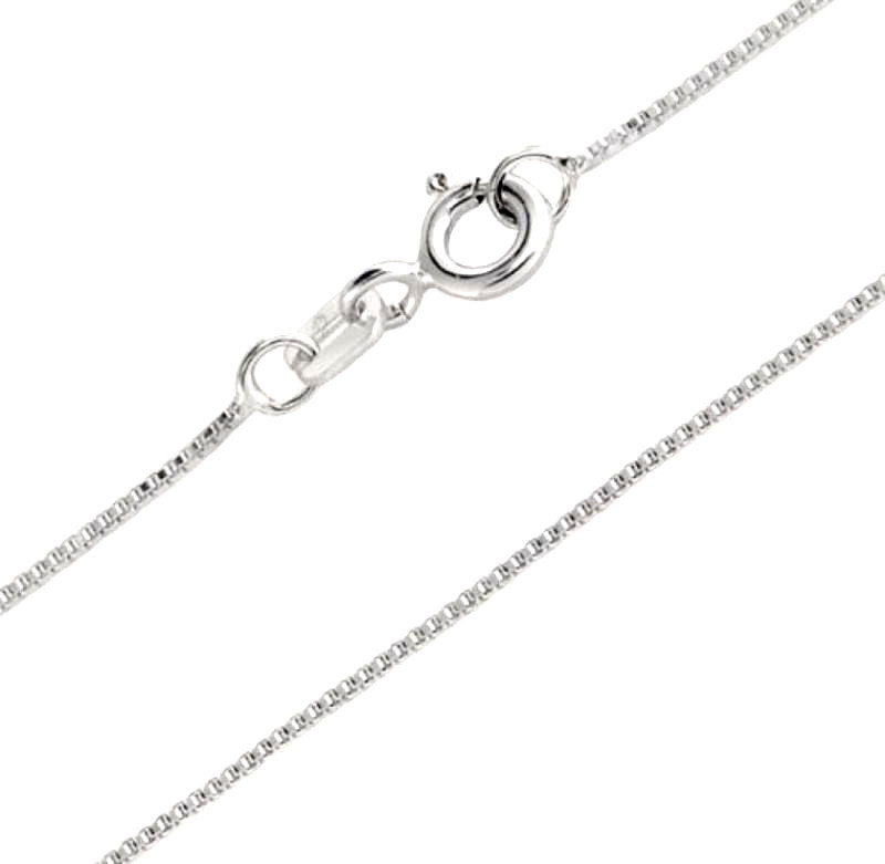 Tiny Plain Box 080 Chain Sterling Silver 925 Best Deal Necklaces ...