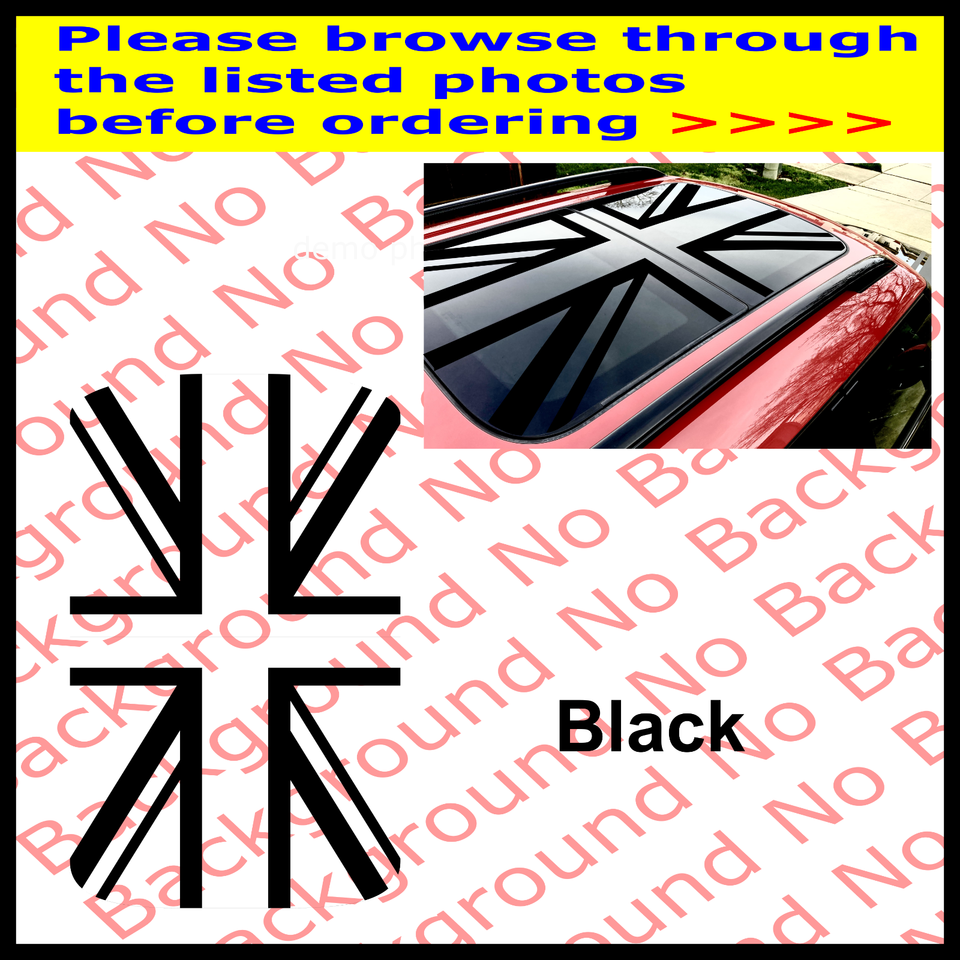 Union Jack Flag Moonroof Panoramic Vinyl Decal for Mini Cooper ...