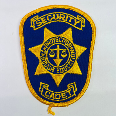 Security Cadet Protection Through Education Patch C9A | eBay