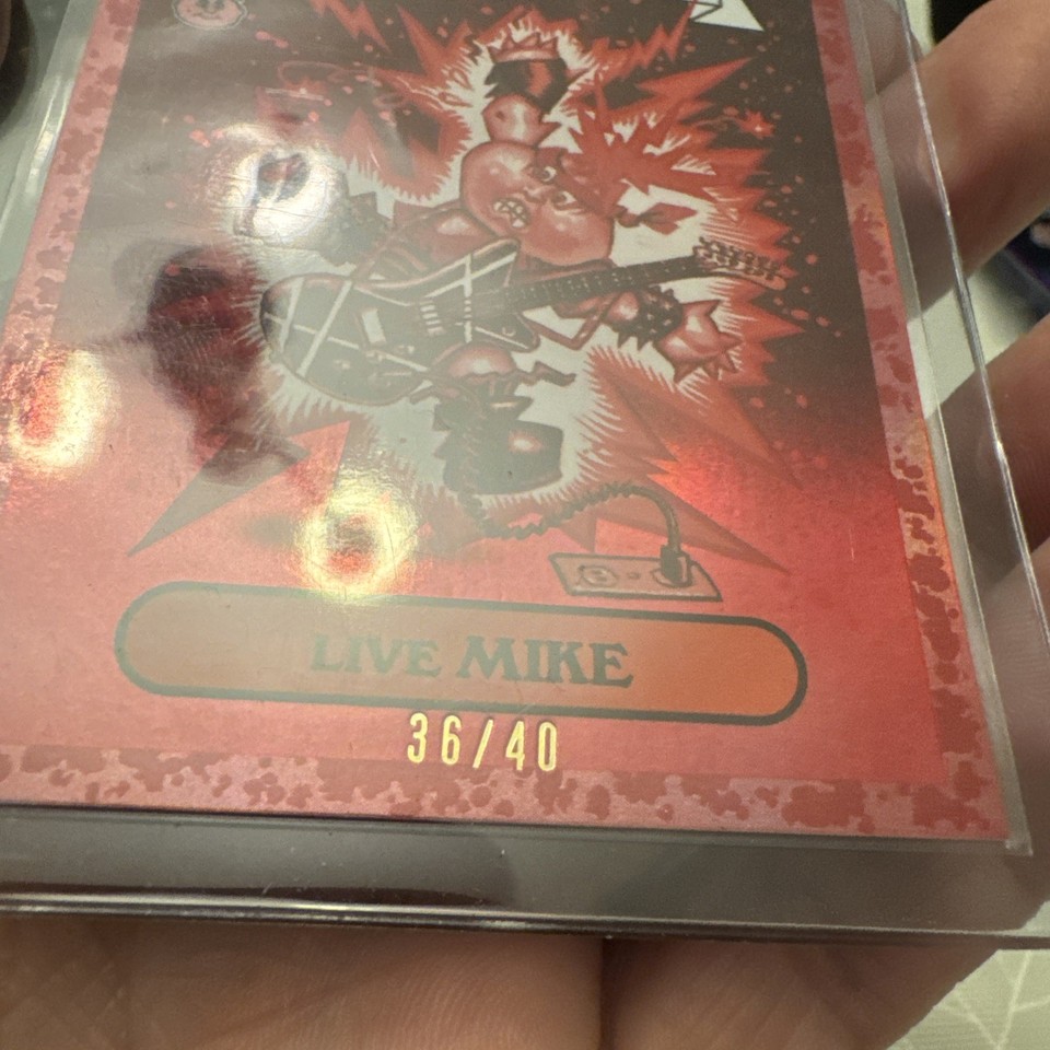 Garbage pail kids 40th anniversary Ruby red Live Mike 36 /40 | eBay