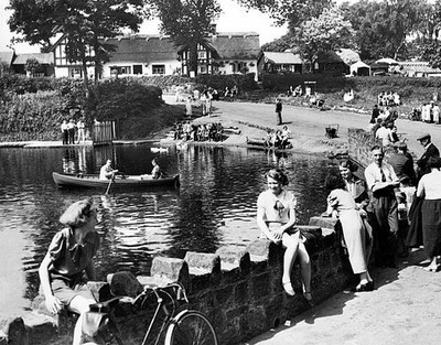 Raby Mere a Wirral beauty spot Merseyside 3rd August 1937 Old Photo | eBay