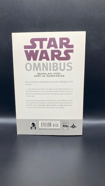 Star Wars Quinlan Vos: Jedi In Darkness Omnibus Dark Horse Comics | eBay