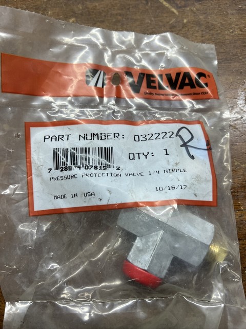 Velvac 032222 Pressure Protection Valve for sale online | eBay