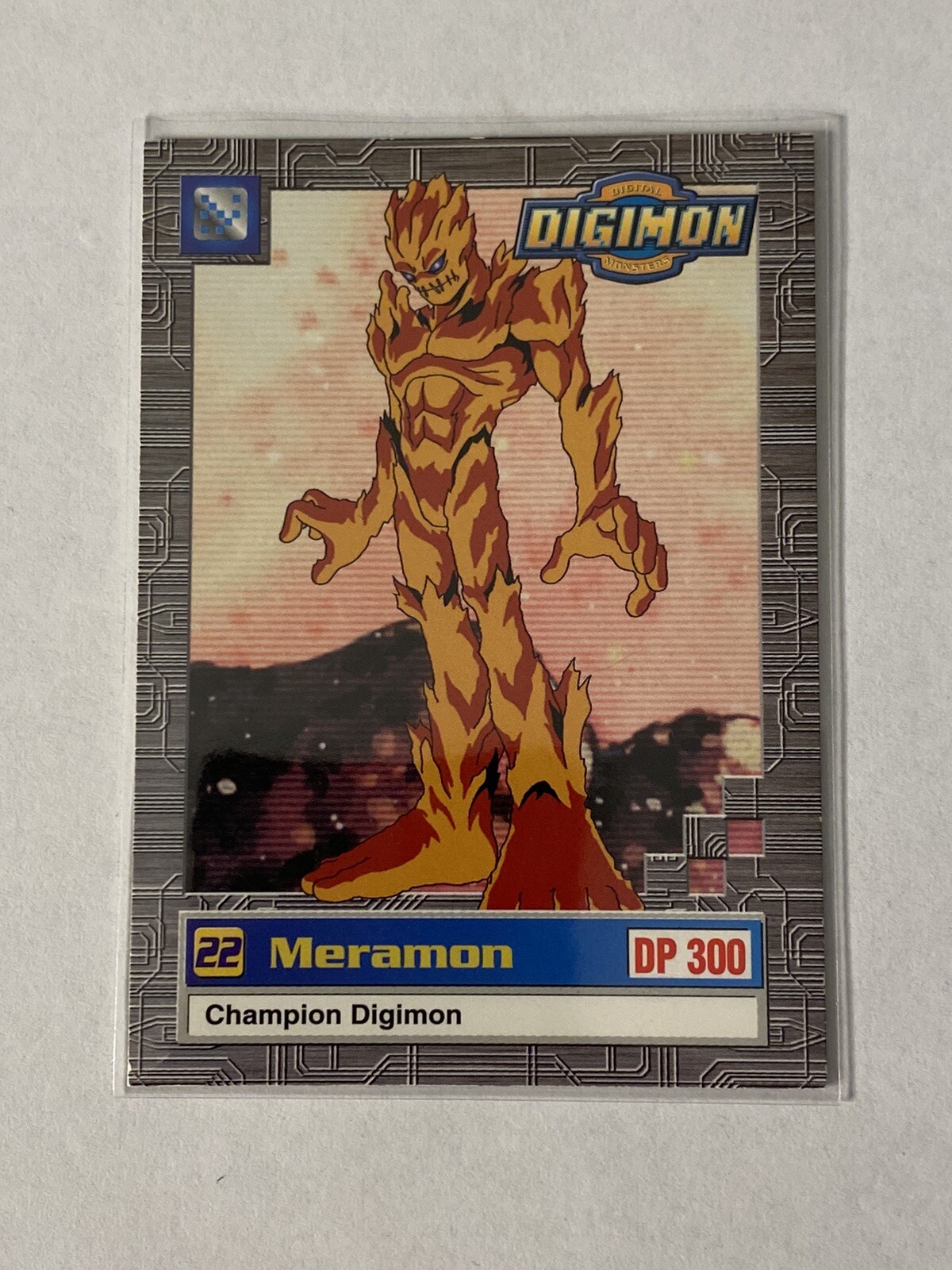 Digimon Meramon 22 Exclusive Preview No.24 Champion Digimon 1999 Card ...