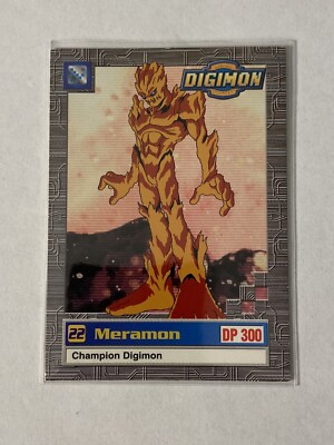 Digimon Meramon 22 Exclusive Preview No.24 Champion Digimon 1999 Card ...