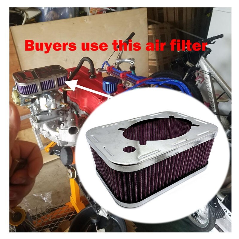 Air Filter Cleaner fits for Weber DFEV DFAV 32/36 Carb 99217.474G 2"1/2 ...