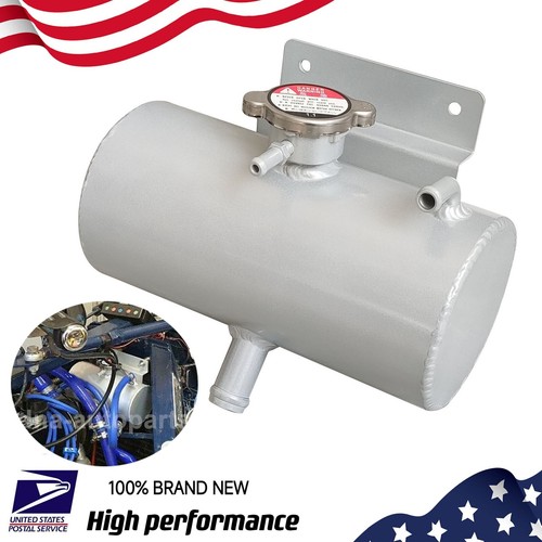 Universal Aluminum Radiator Header Horizontal Round Coolant Overflow ...