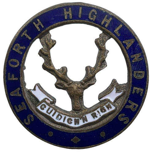 WW1 British BEF Seaforth Highlanders Sweatheart Badge Pin | eBay